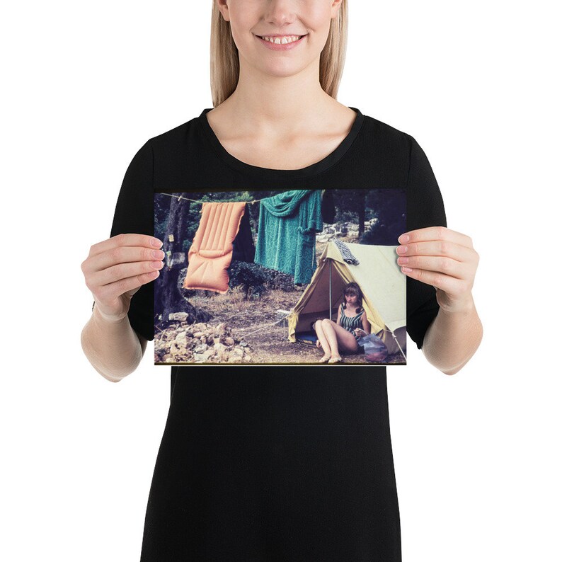 Retro Poster Camping - Etsy