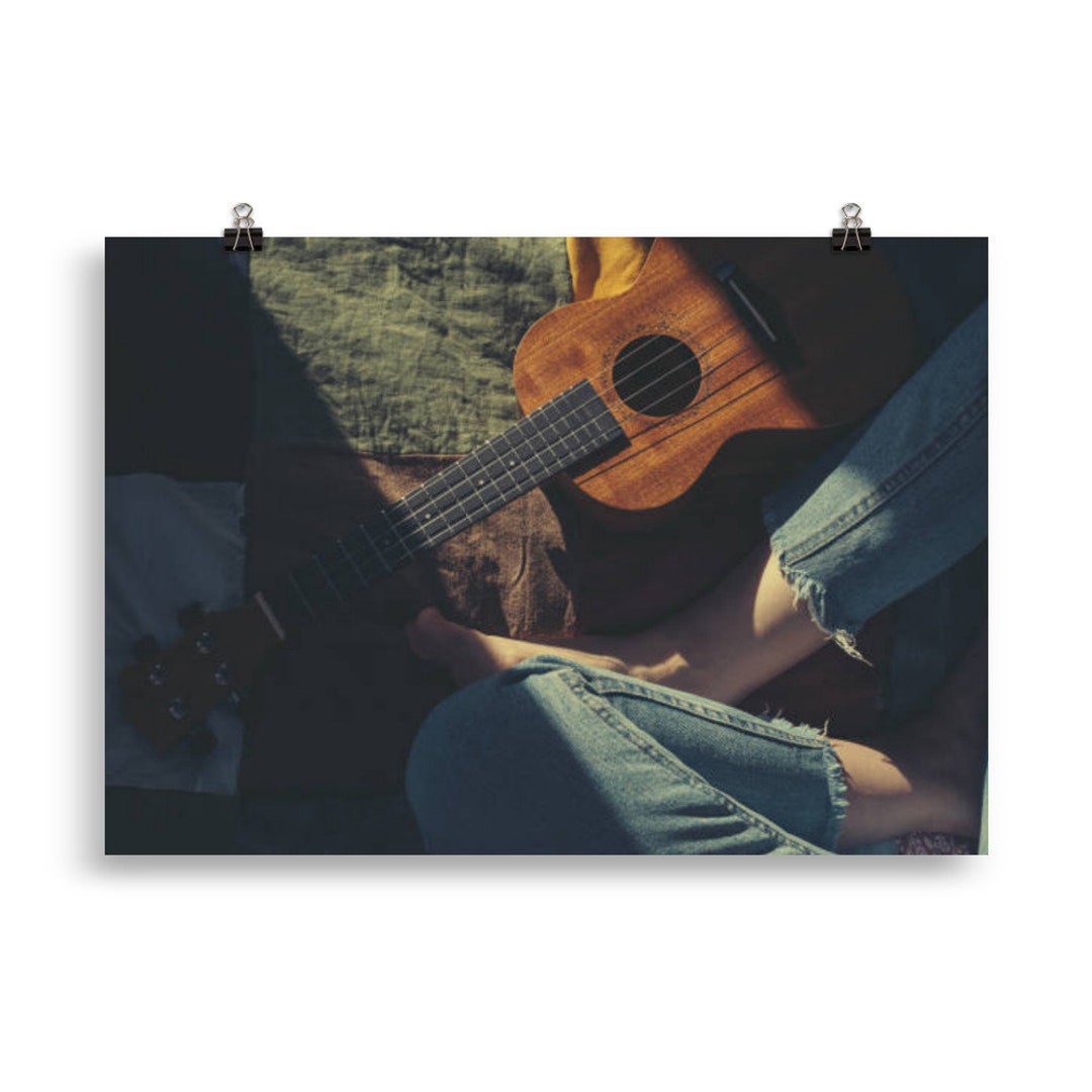 Retro Poster Guitar Nostalgia - Etsy