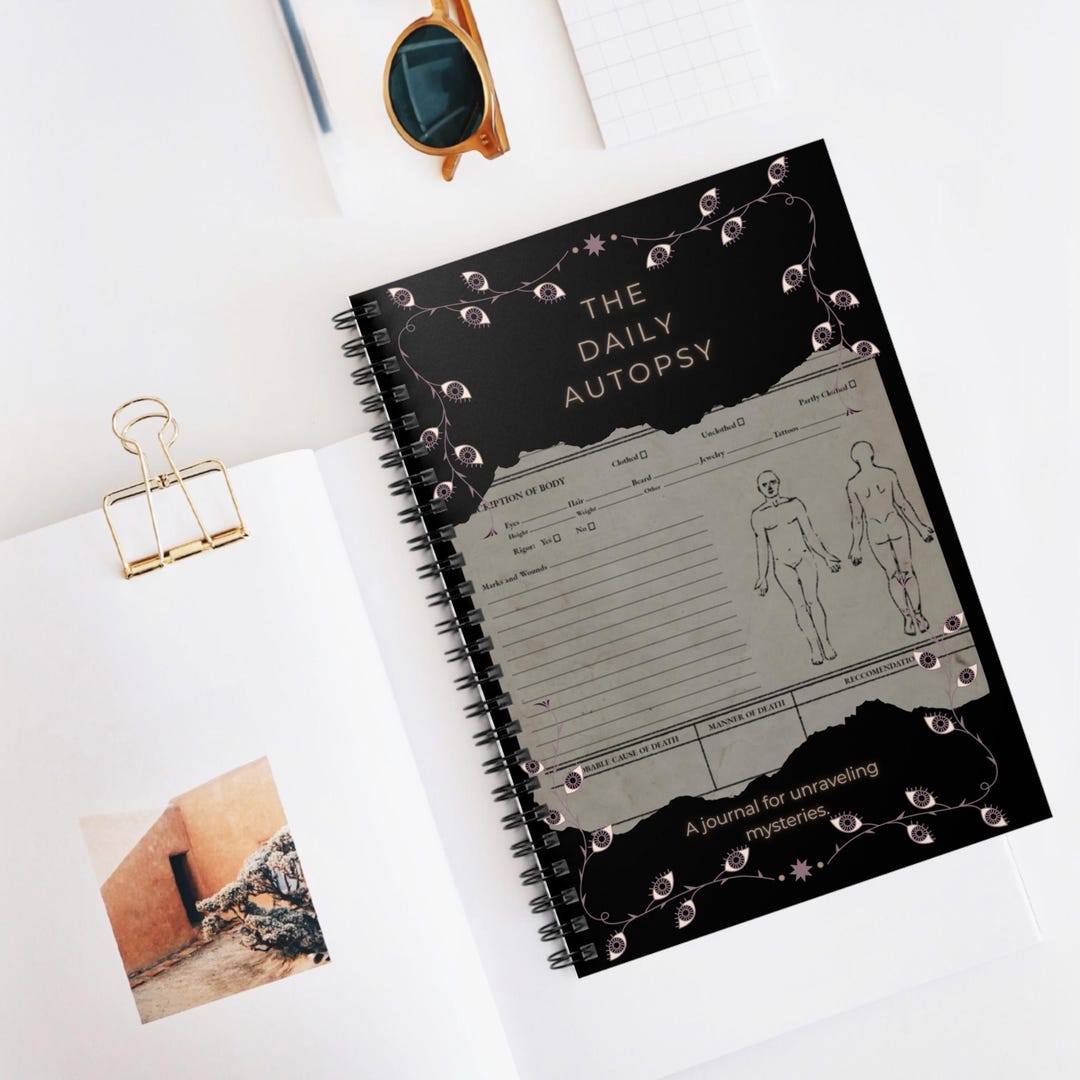 Mystery Journal - Daily Autopsy, Aesthetic Notebook for Creatives ...
