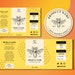 Landscape Editable Honey Label, DIY Label Template, DIY Label Sticker ...