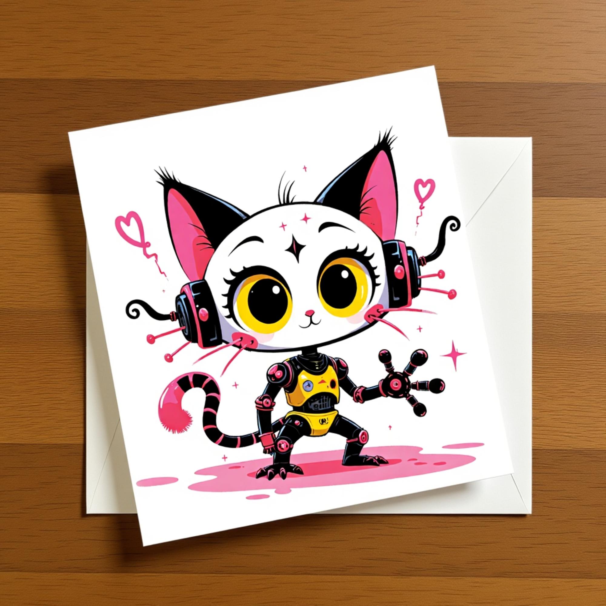 Cyber Cat PNG & SVG, Cute Robot Kitten Digital File for Cricut ...