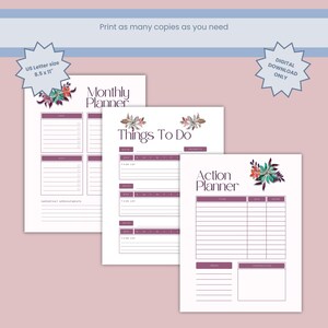 2025 Daily Planner Printable Diary 2025 Calendar, US Size 8.5x11 To-do ...