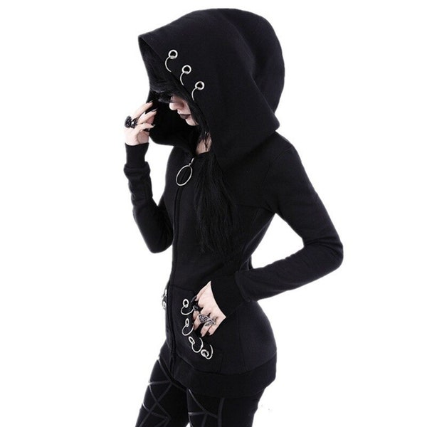 Goth Hoodie - Etsy