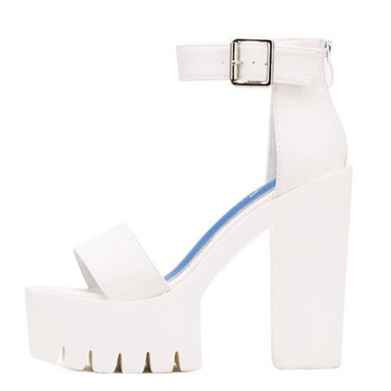 Platform Heels Platform Sandals Block Heel Sandals Chunky - Etsy