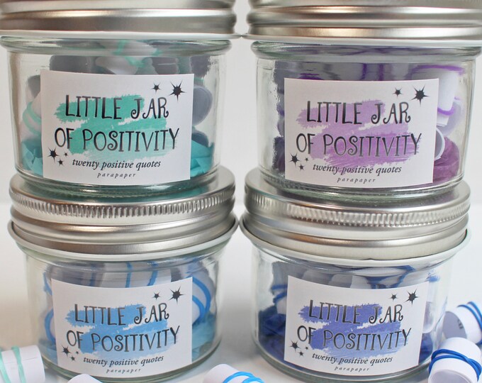 Little Jar of Positivity - 20 Positive Quotes for Gifts, Encouragement ...
