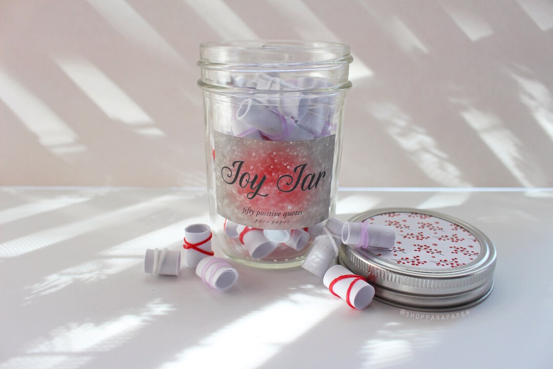 Joy Jar - 50 Positive Quotes - Self Care, Happy, Empowering ...
