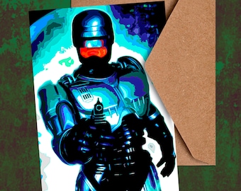 Robocop Birthday Card | Etsy UK