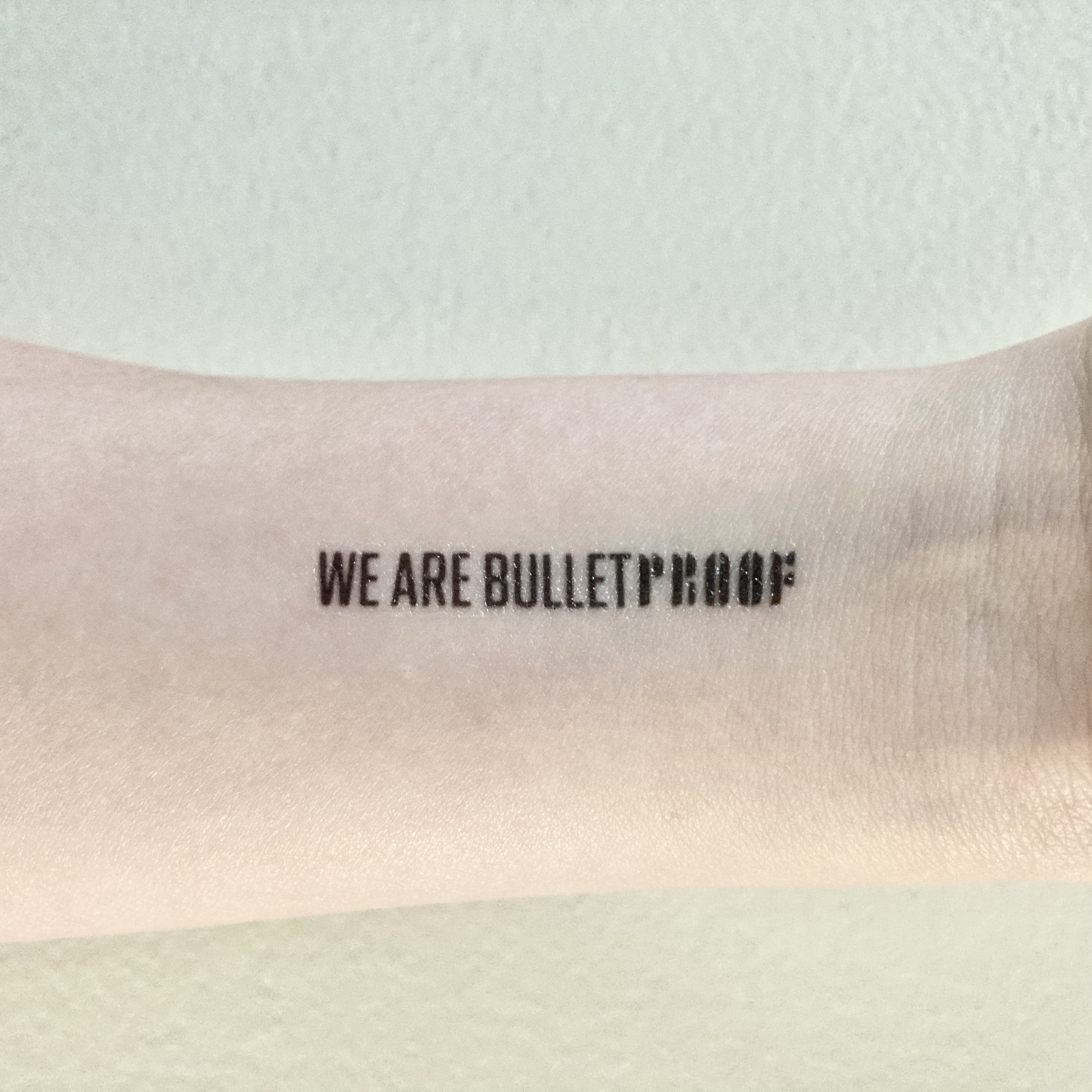 Ideas Are Bulletproof Tattoo