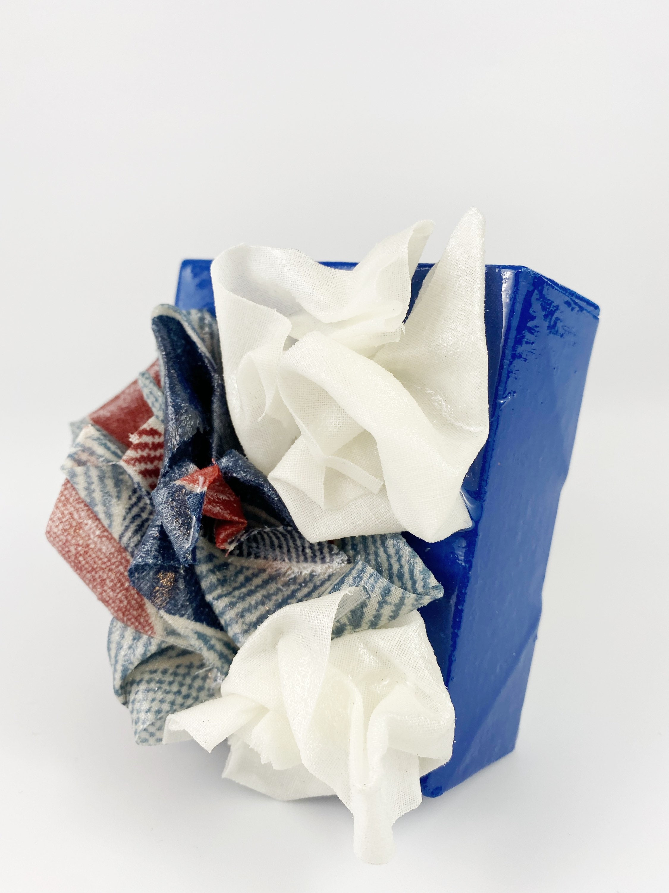 Resin Fabric Wall Puff Red, White, and Blue Triangles - Etsy