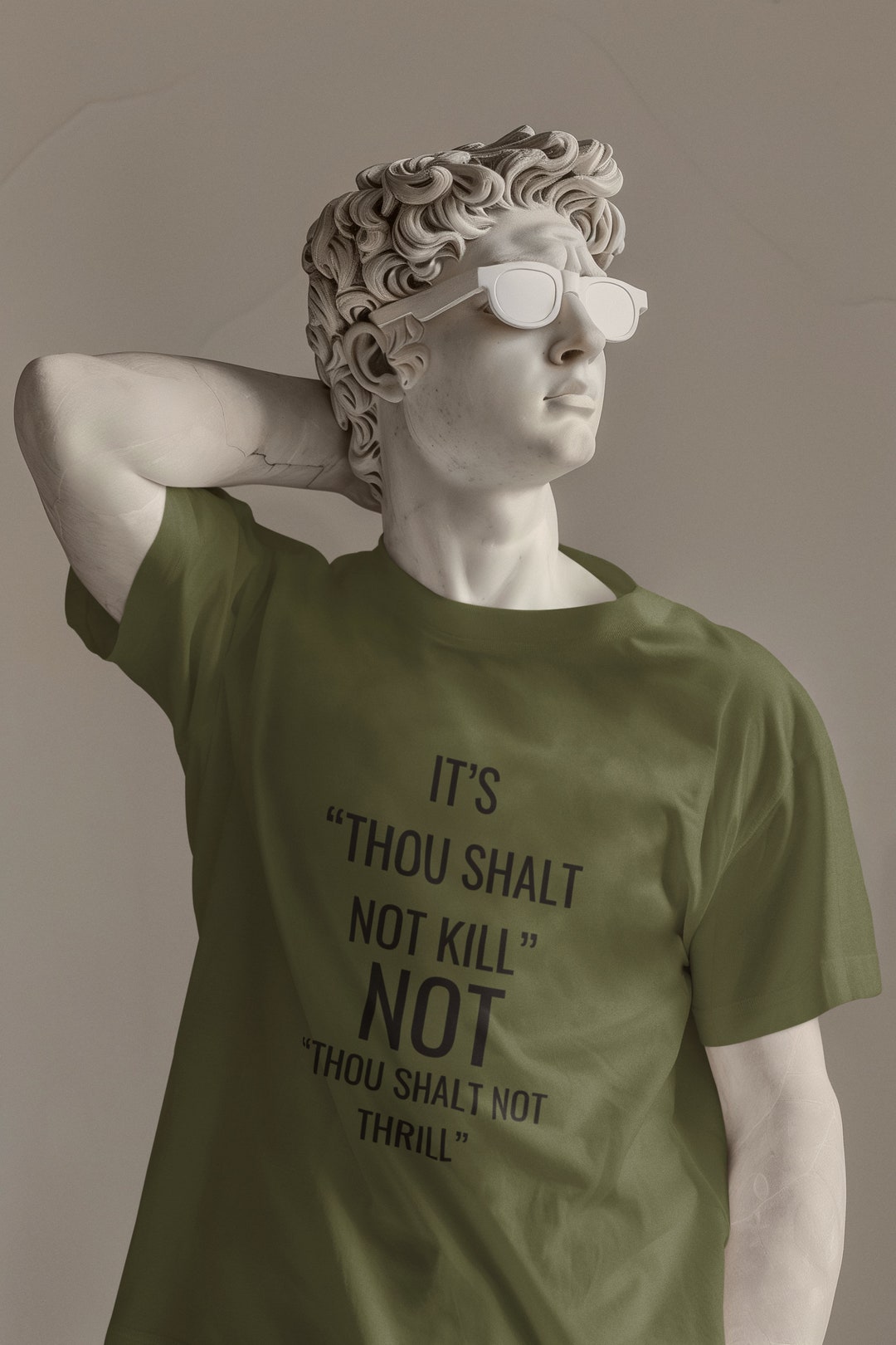 Funny Ten Commandments Unisex Heavy Cotton Tee, Thou Shalt Not Kill ...