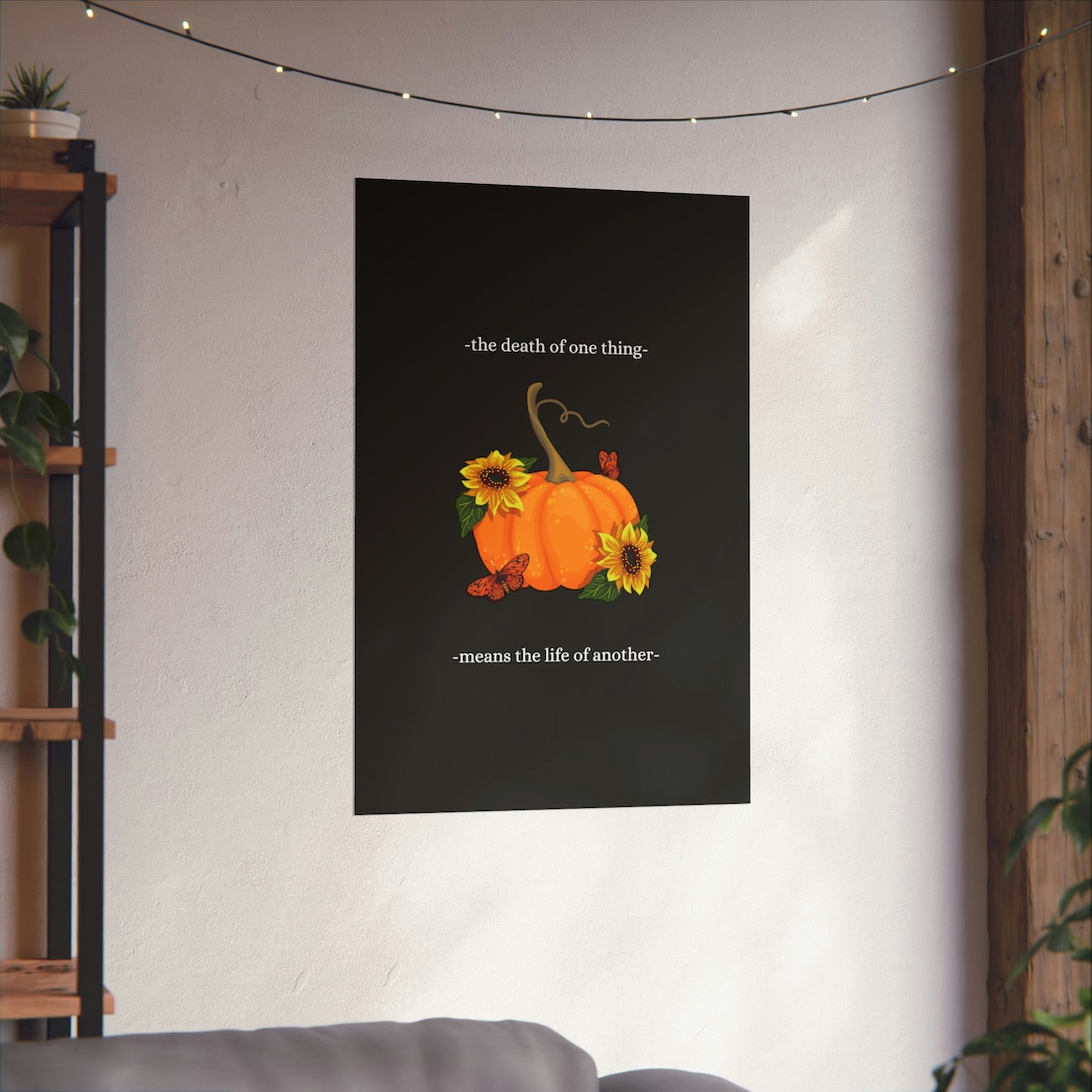 Pumpkin Quote Wall Poster, Fall Quote Wall Hanging, Autumn Decor - Etsy
