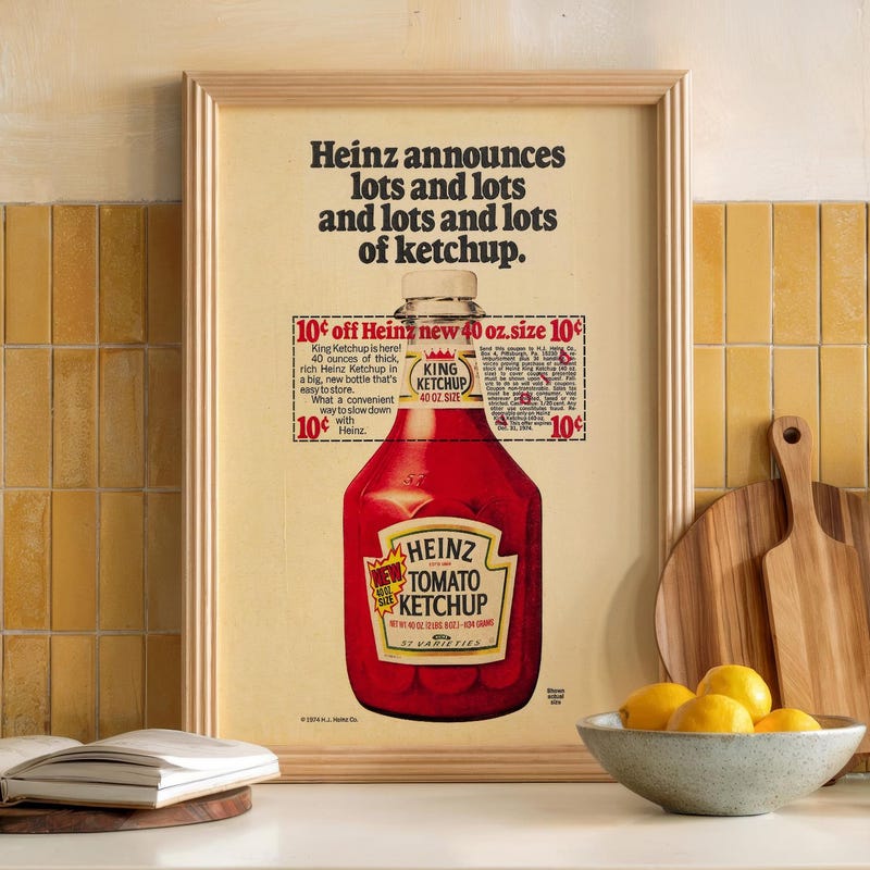 Here's the Ketchup - Etsy