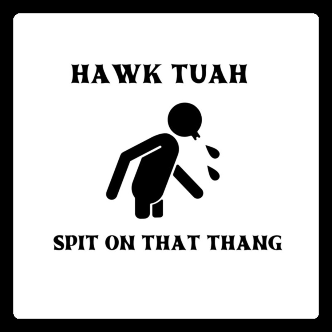 Hawk Tuah Spit on That Thang Stickers - Etsy