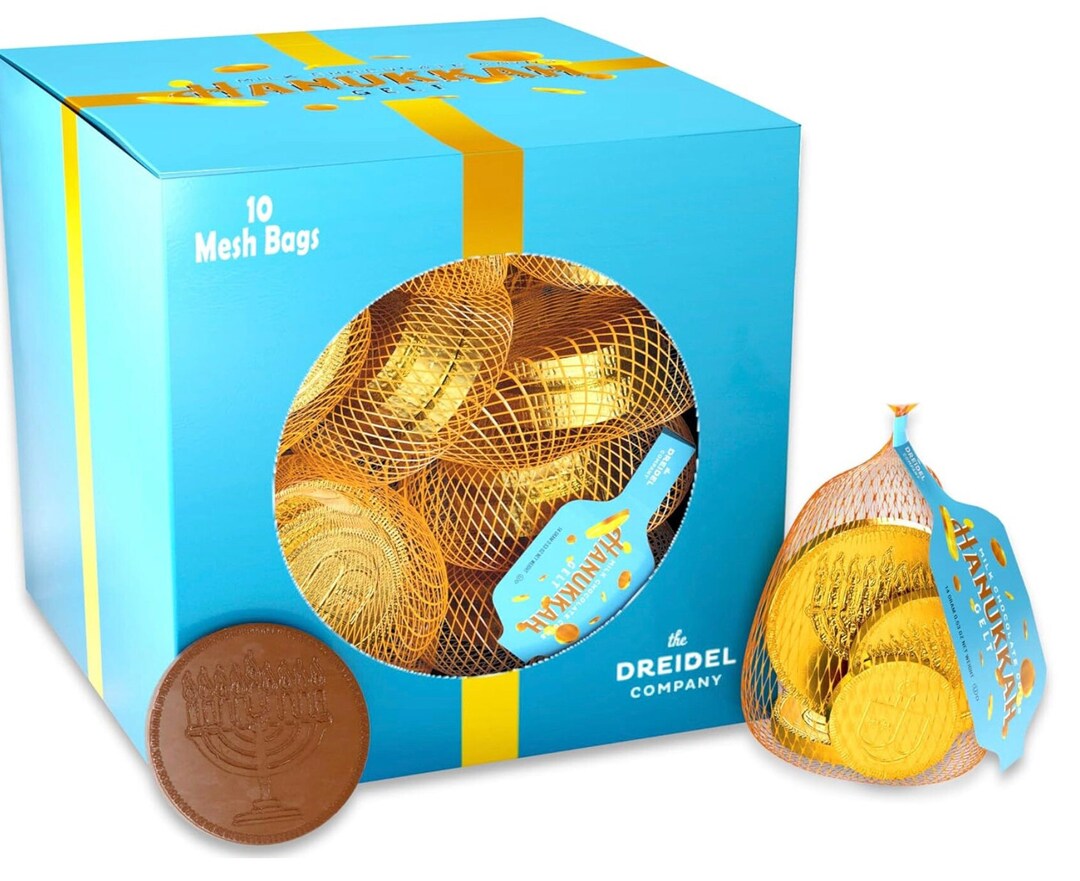 Hanukkah Chocolate Gelt Milk Chocolate Coins Kosher - Etsy