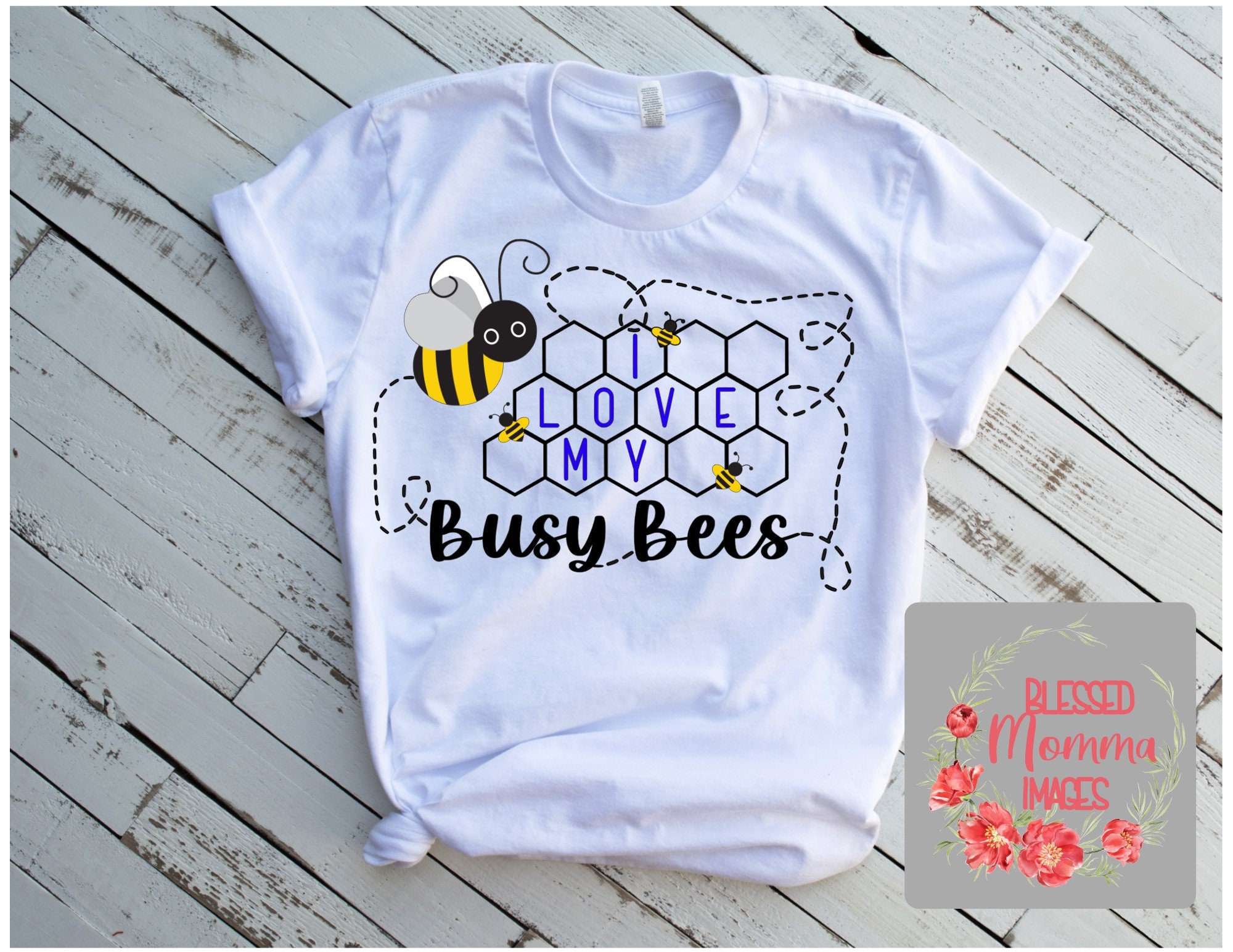 Busy Bee Png, I Love My Busy Bees Png, School Spirit Shirt Png, Bee Png ...