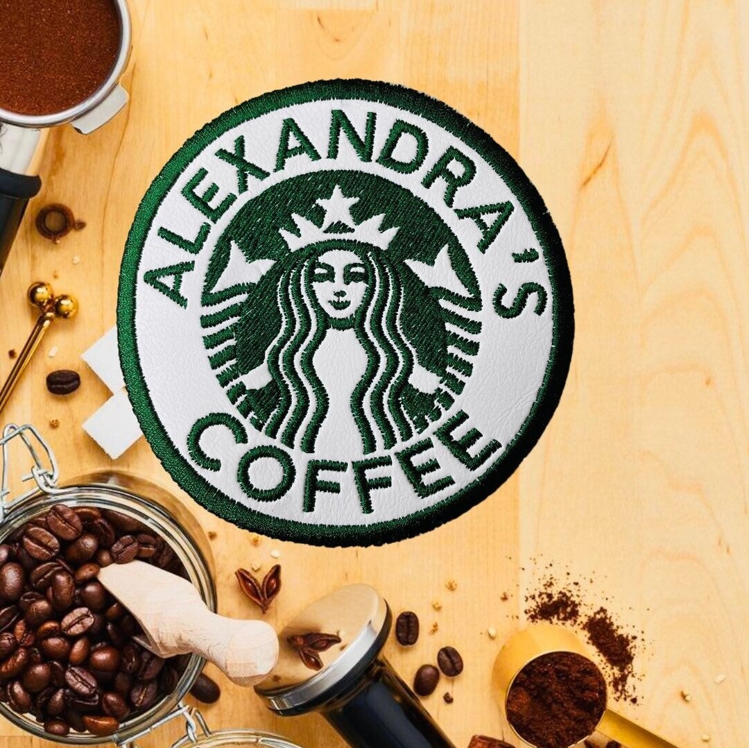 Personalized Coffee Patch Personalized Embroidered Coffee - Etsy