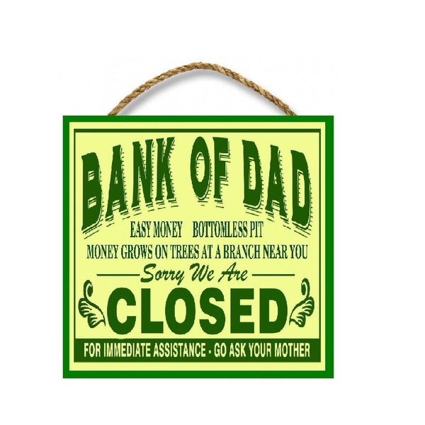 Bank of Dad - Etsy
