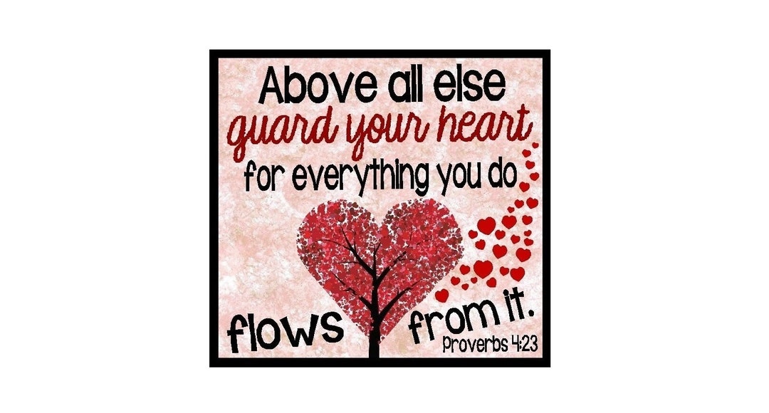 Christian Gifts | Bible Verse Magnet | Country | Heart Decor | Guard ...