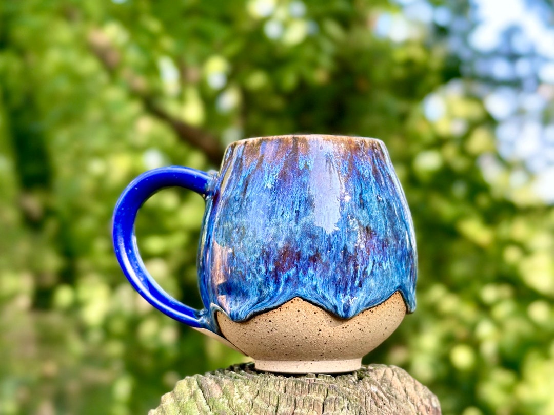 Blue Drips Mini Mug - Etsy