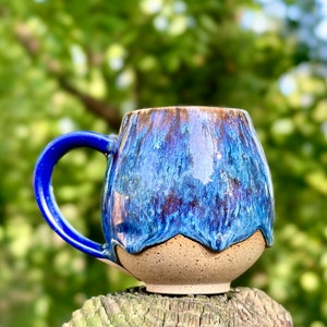 Blue Drips Mini Mug - Etsy