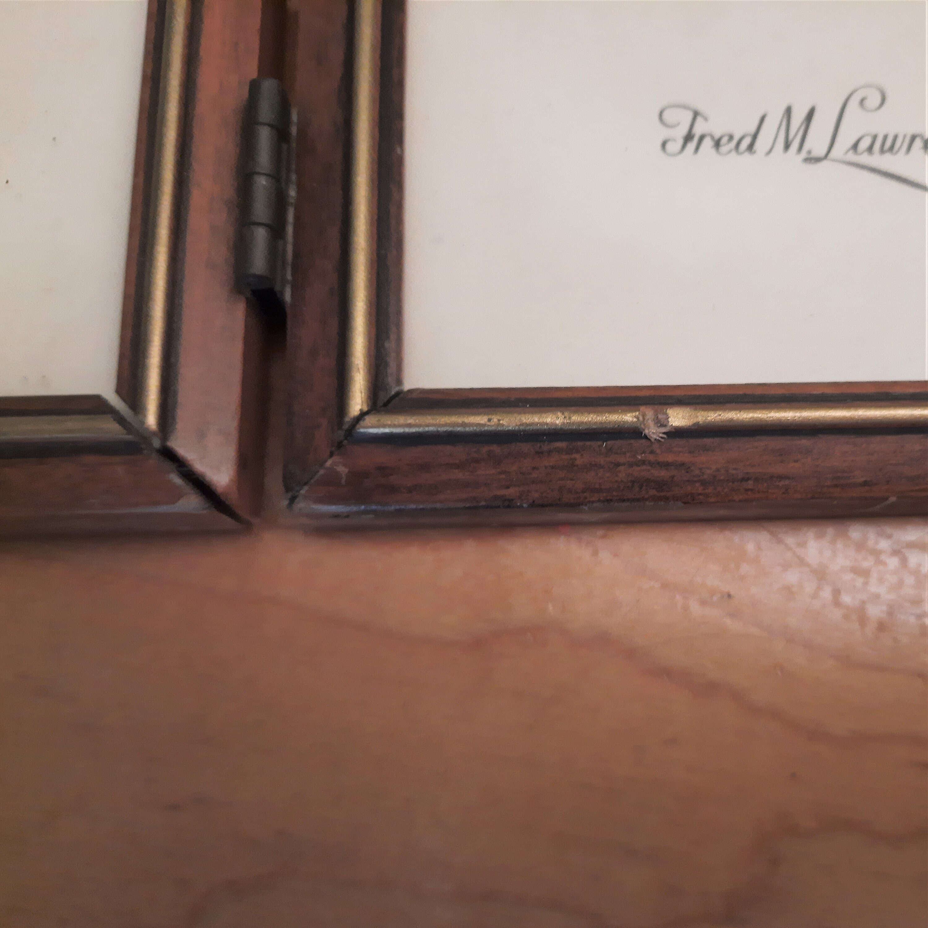 Holds 8x10 Wood Bi-fold Frame, Fred M. Lawrence - Etsy