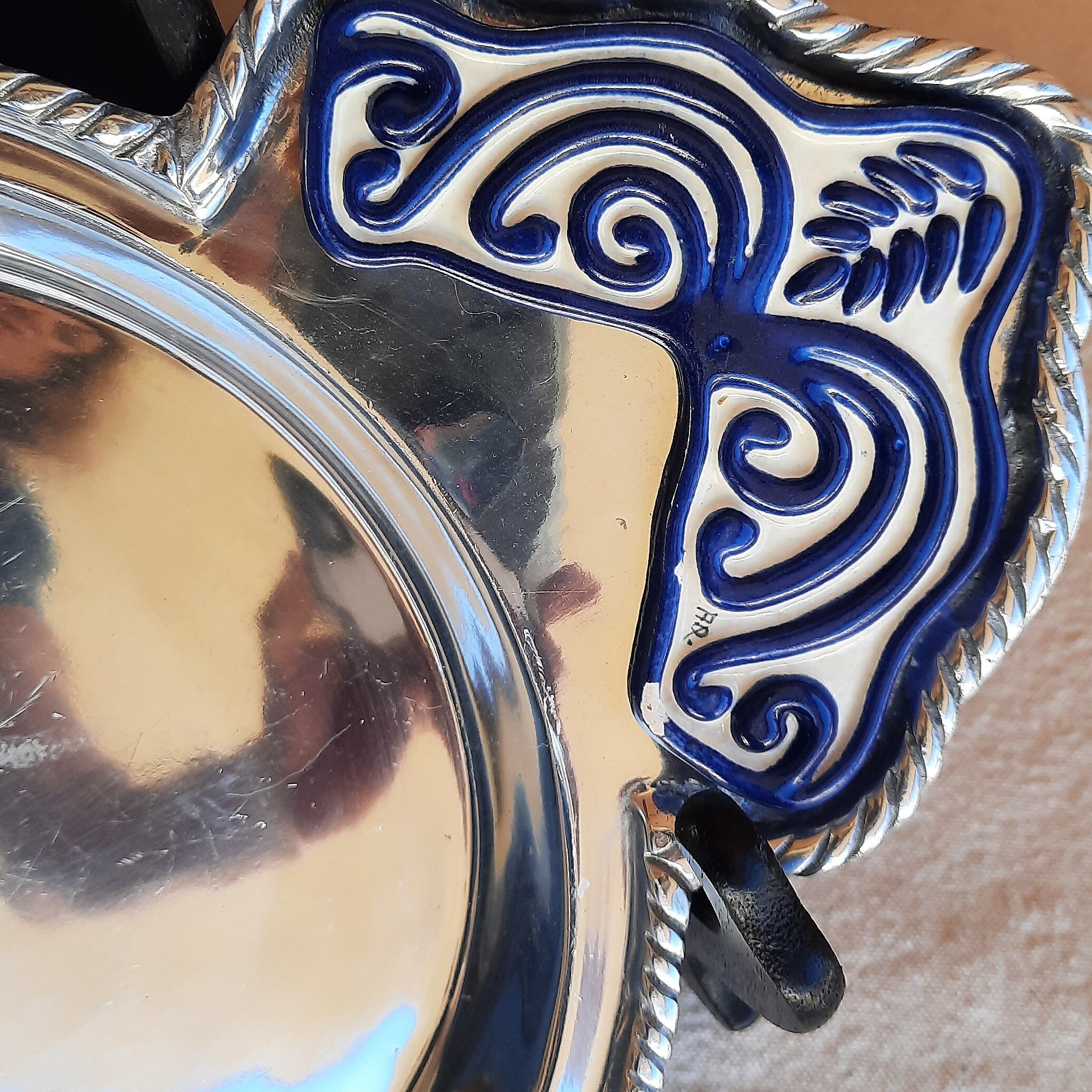 Mexican Rope Tray With Tile Handles - Etsy