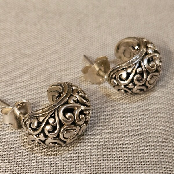 Scroll Earrings - Etsy