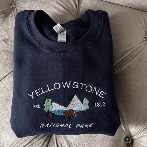 Yellowstone Embroidered Sweatshirt - Etsy