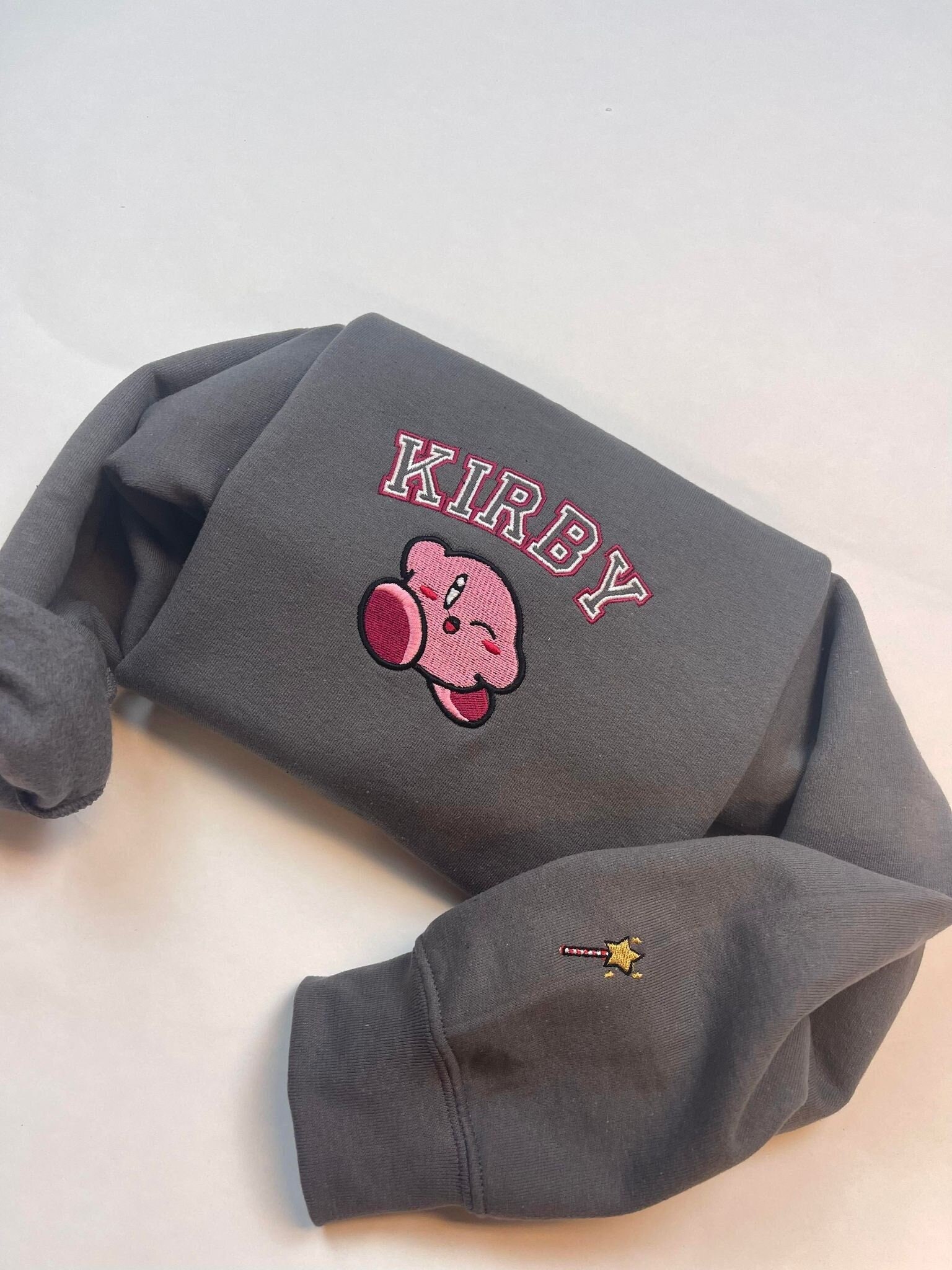 Kirby Wand Embroidered Sweatshirt sold by Tring Tee | SKU 170011 ...
