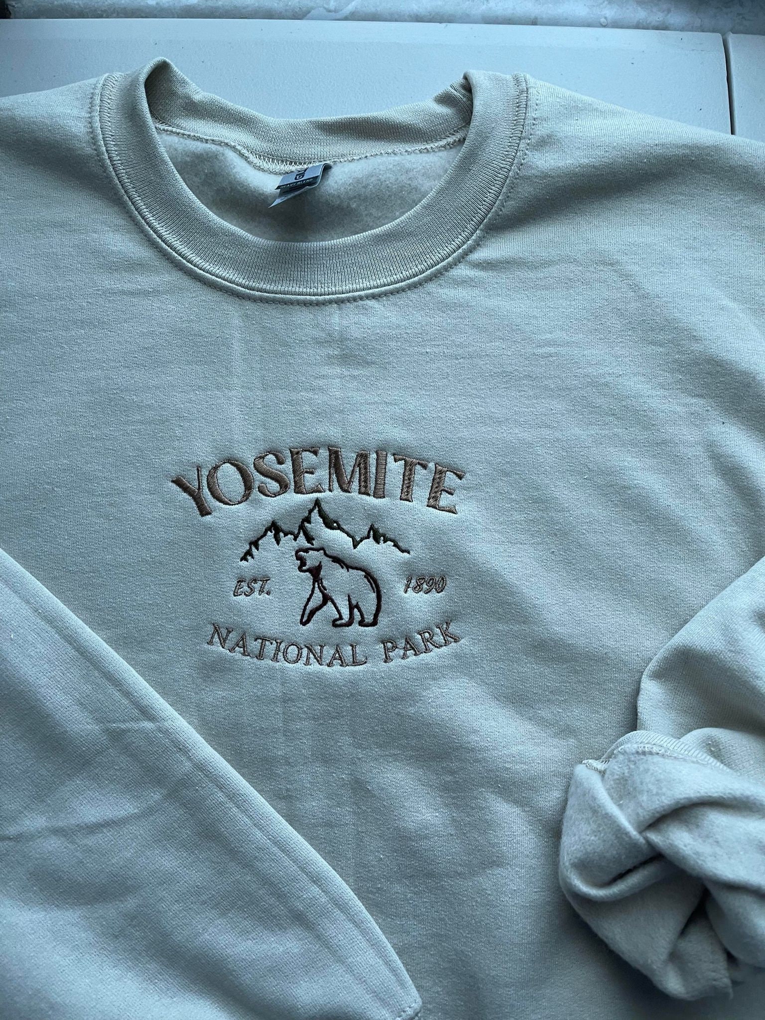 Yosemite Sierra Nevada National Park Embroidered sweater sold by ...