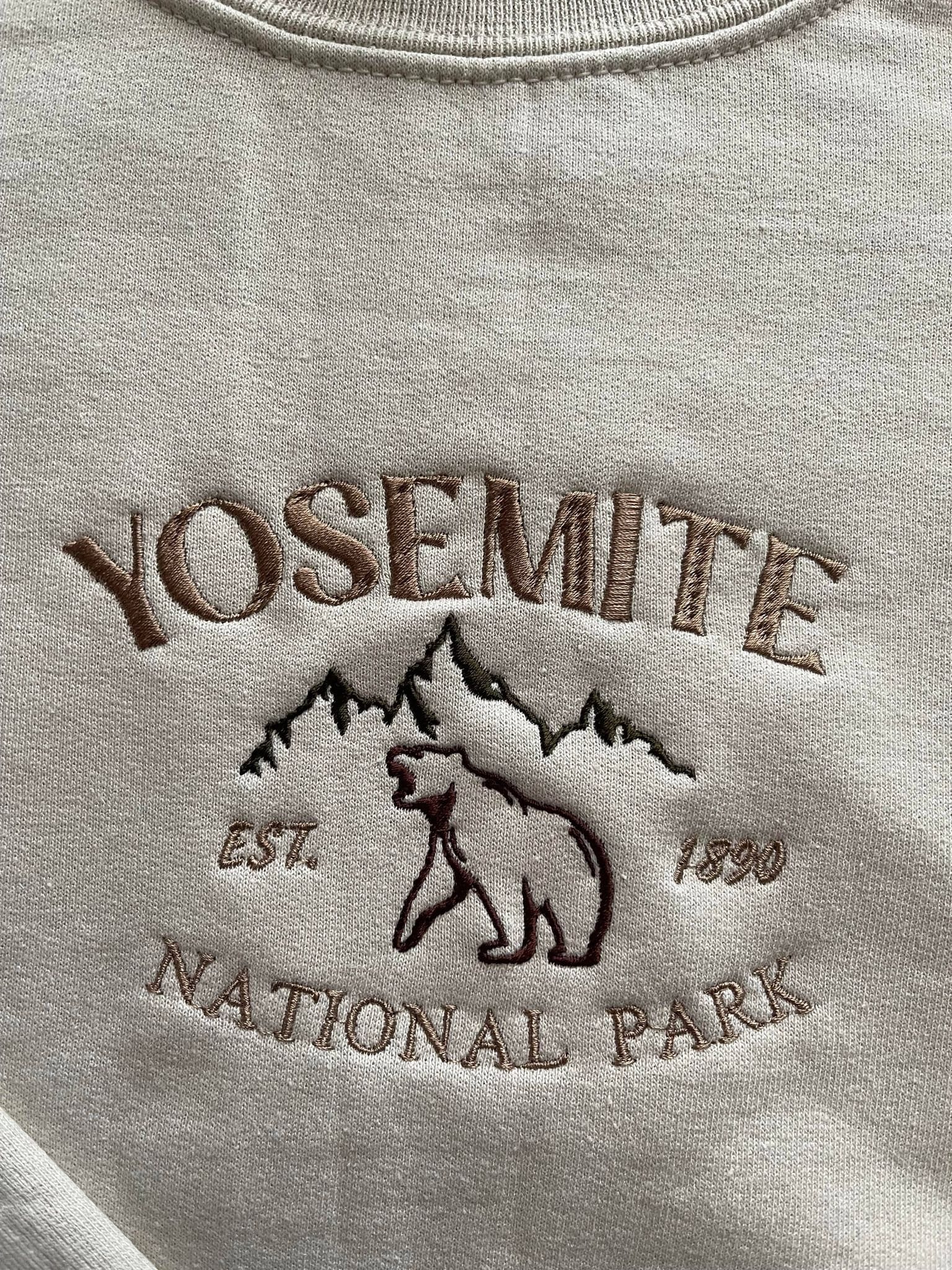 Yosemite Sierra Nevada National Park Embroidered sweater sold by ...