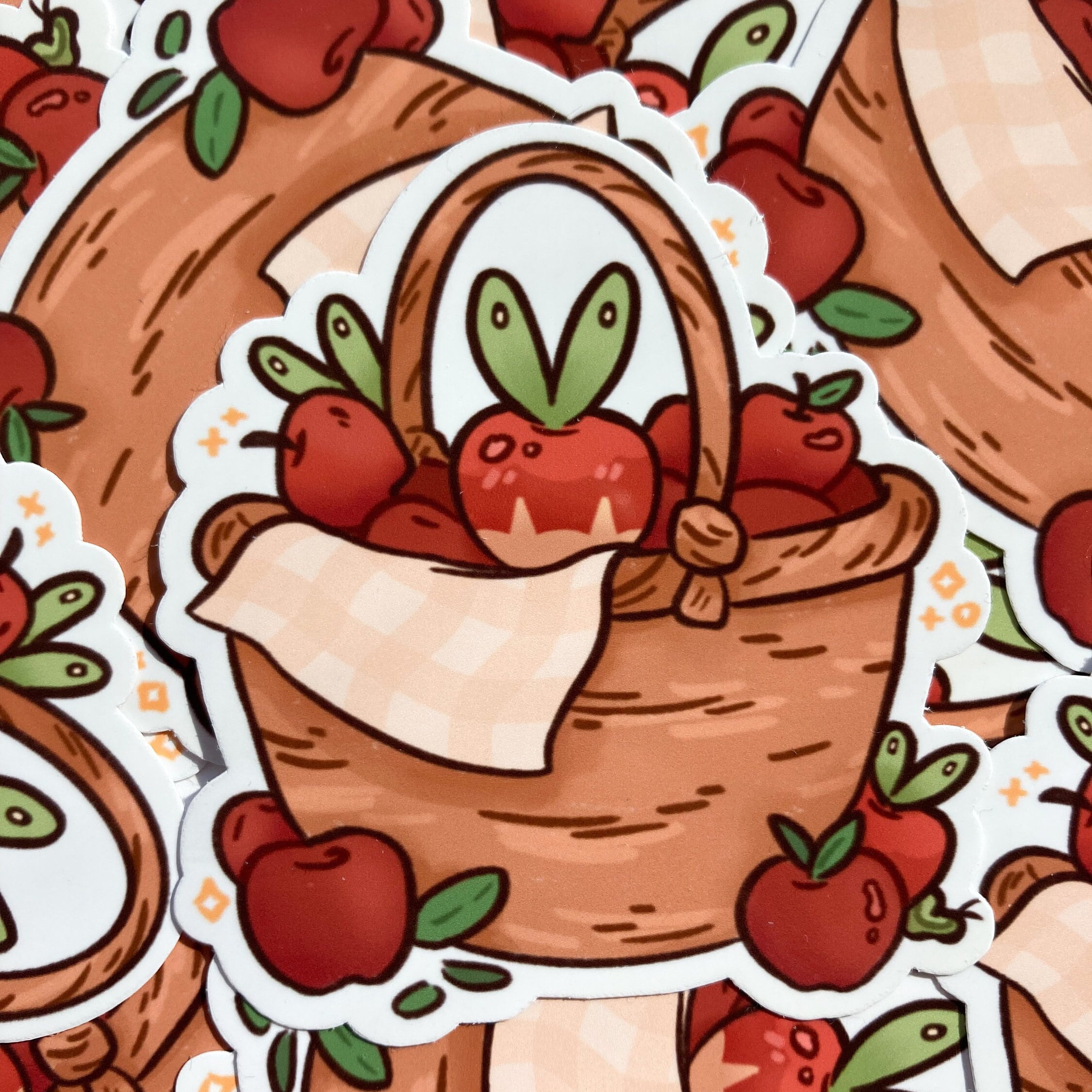 Cute Applin Pokemon Glossy Sticker - Etsy