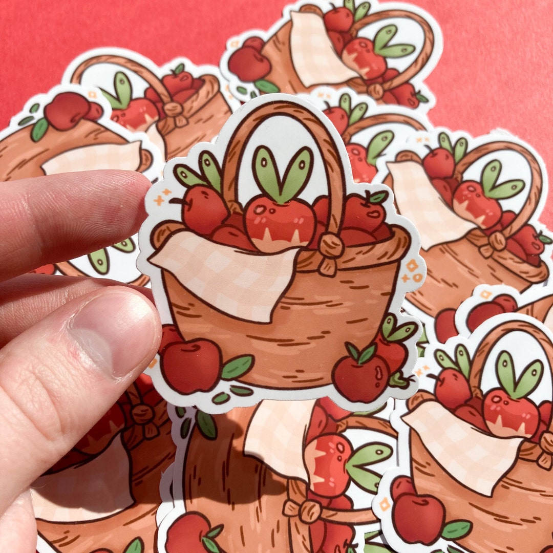 Cute Applin Pokemon Glossy Sticker - Etsy