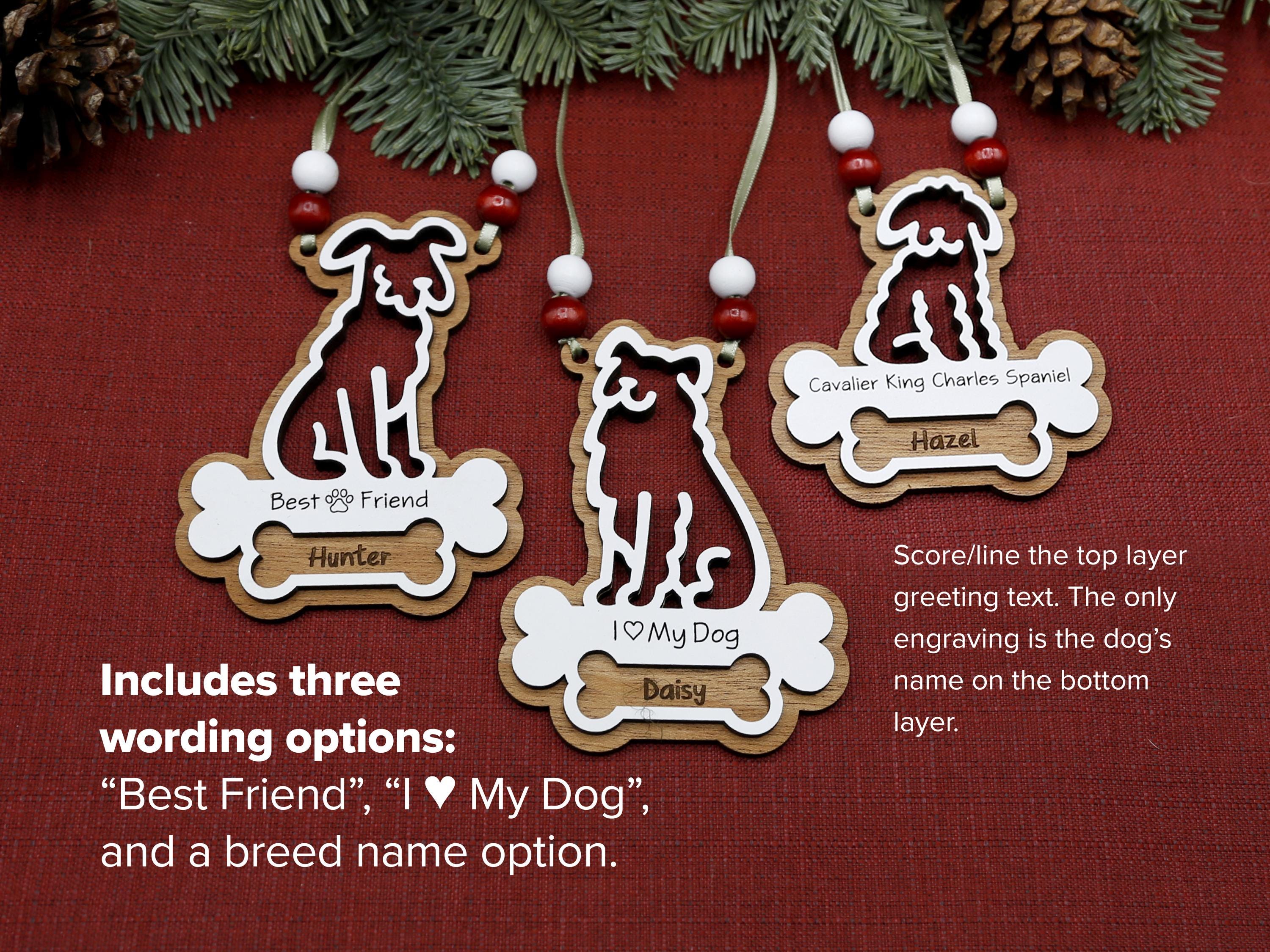 Laser SVG Files – Dog Breed Ornament Bundle – Digital – Glowforge ...