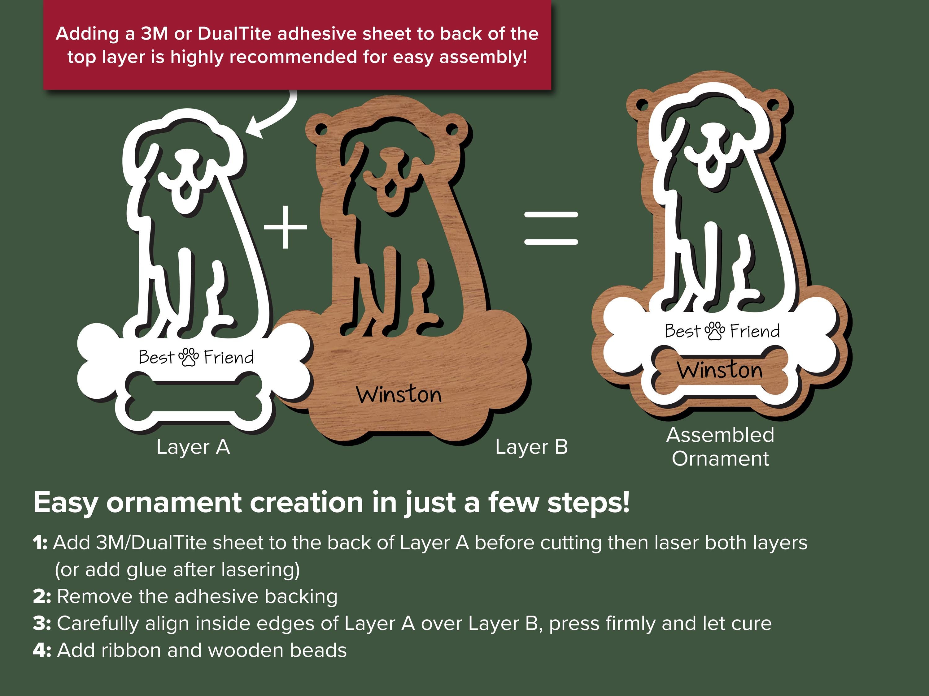 Laser SVG Files – Dog Breed Ornament Bundle – Digital – Glowforge ...