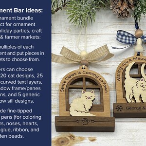 Laser SVG/PDF Files – Cats on the Window Sill Ornament Bundle – No ...