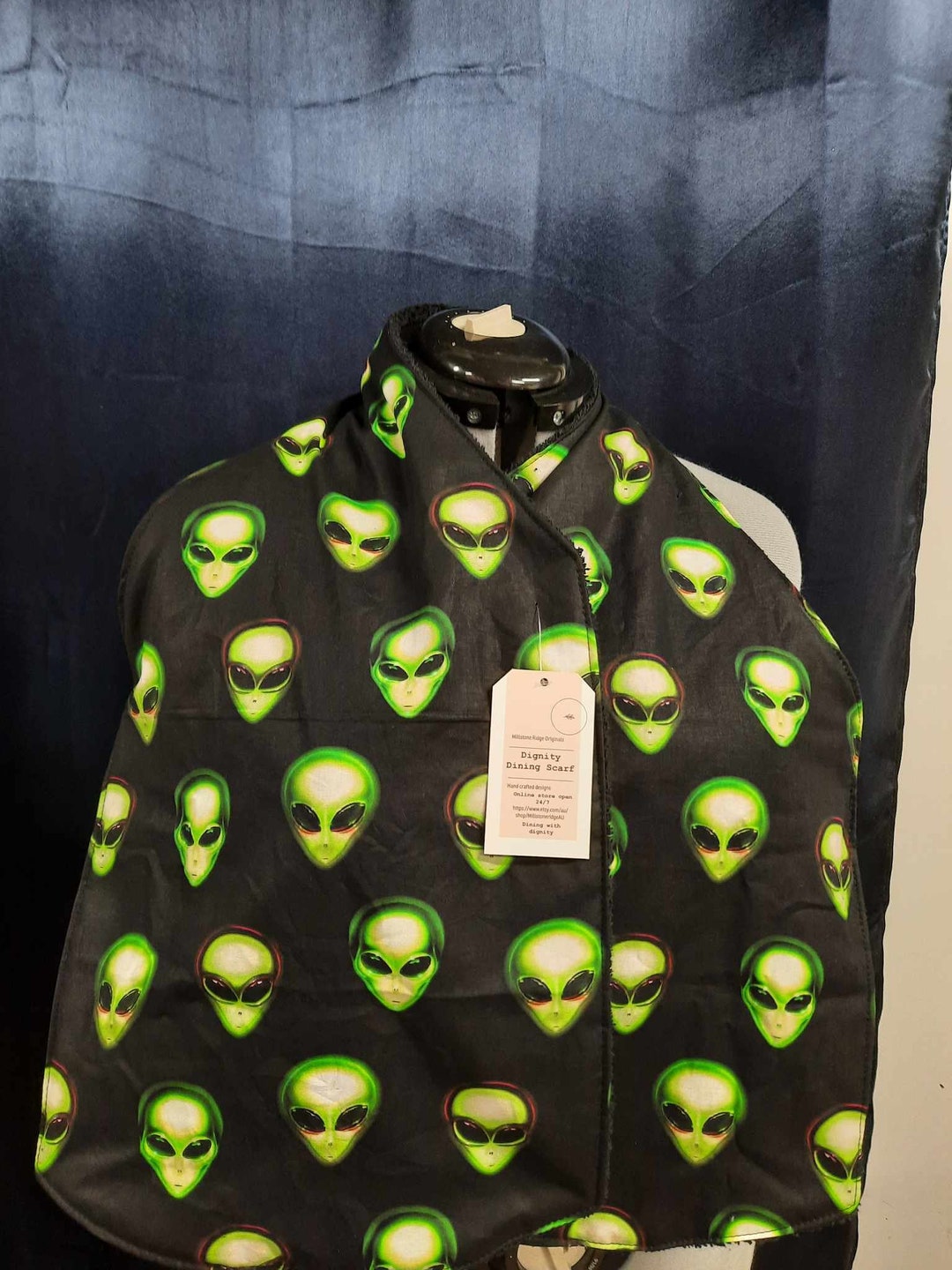 Adult Dignity Dining Scarf 'bib' 'clothing Protector' 'adult Bib ...