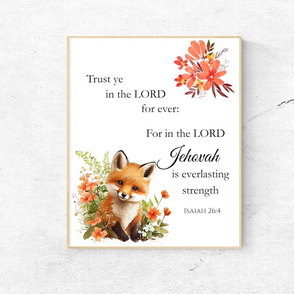 King James Bible Verse Wall Art - Etsy