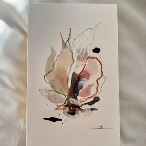Colorful Mini Watercolor Art Small Painting for Home Decor, Tiny ...