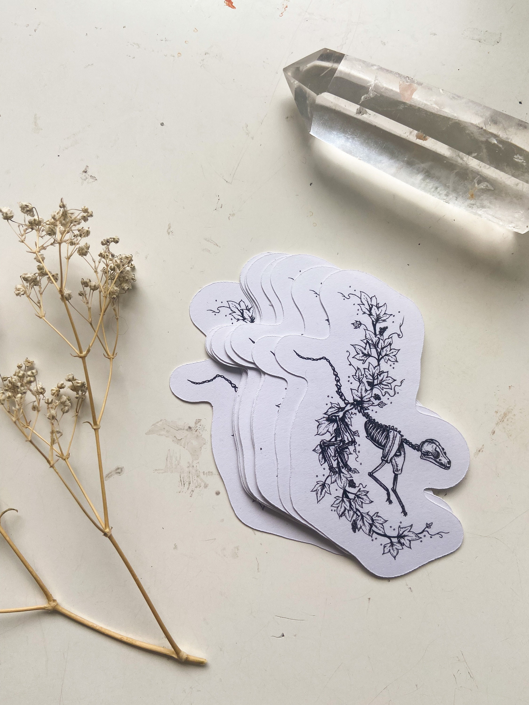 The Fox and The Skeleton Sticker Laptop Decals & Skins Electronics ...
