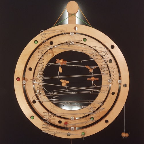 Rolling Ball Sculpture / Marble Machine / Kinetic Art / Wire - Etsy