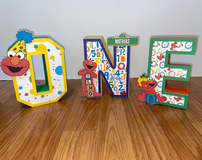 Elmo 3D Letters Custom 3D Letters Personalized 3D Letters - Etsy