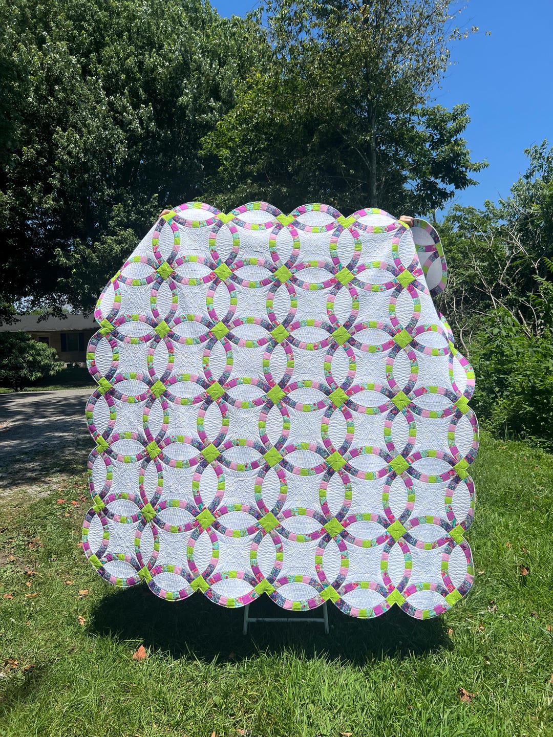 Double Wedding Ring Quilt Pattern, FPP and Templates (PDF) - Etsy
