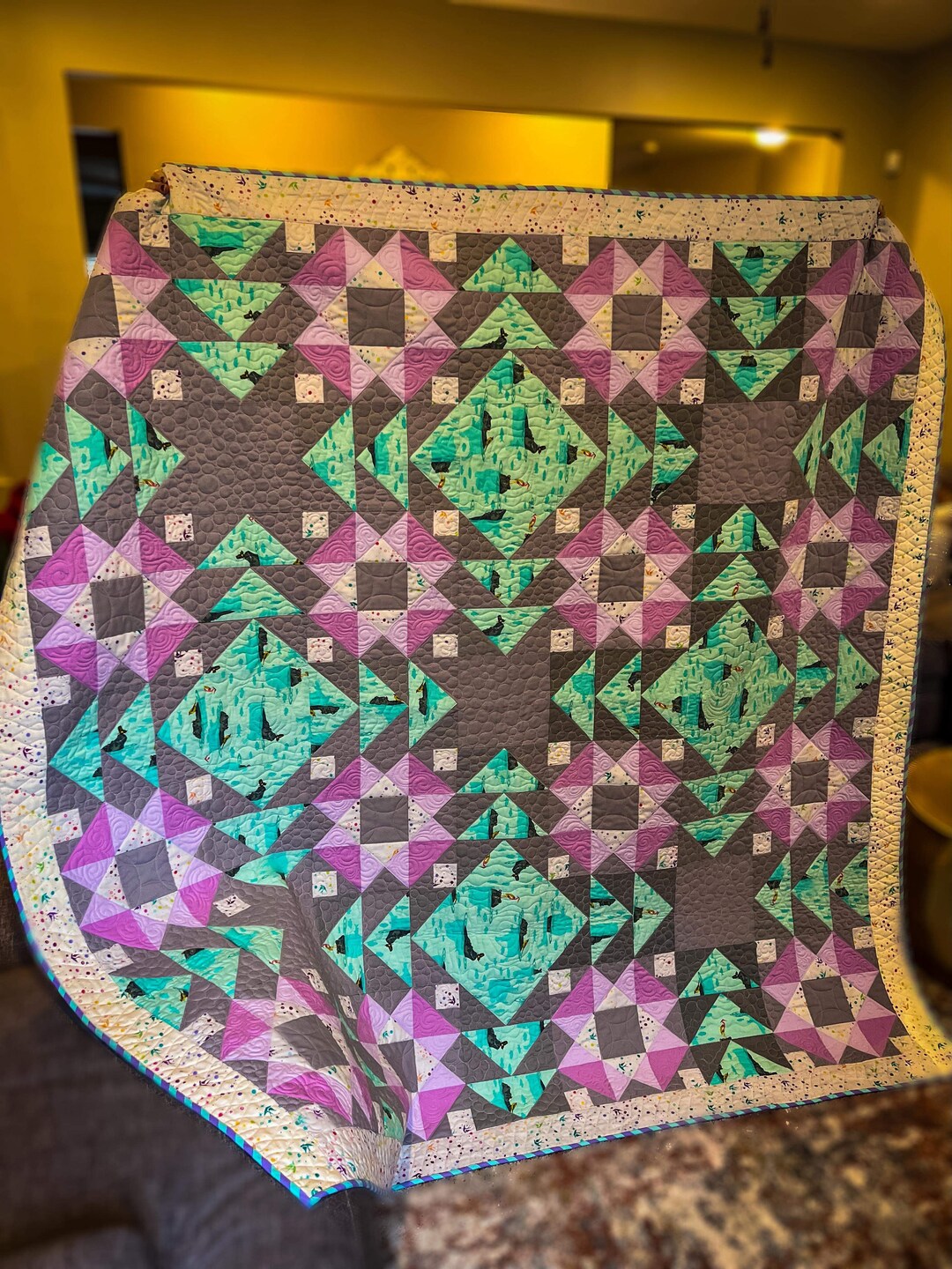 Ripple Effect Quilt Pattern-paper Version, Confident Beginner Quilt ...