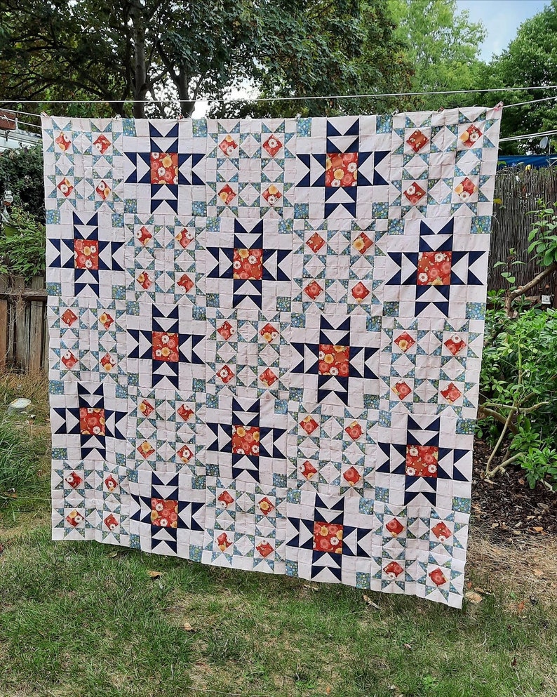 PDF Patterncountry Stars Quilt Pattern Easy Beginner Yardage - Etsy