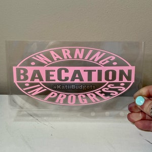 Baecation A6 Cash Envelope| Laminated | Zippered - Etsy