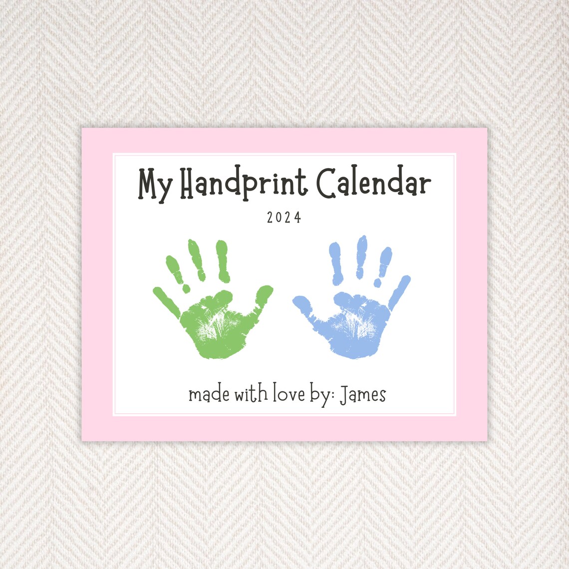 2025 Handprint Calendar, Digital Download, Our Handprint Calendar ...