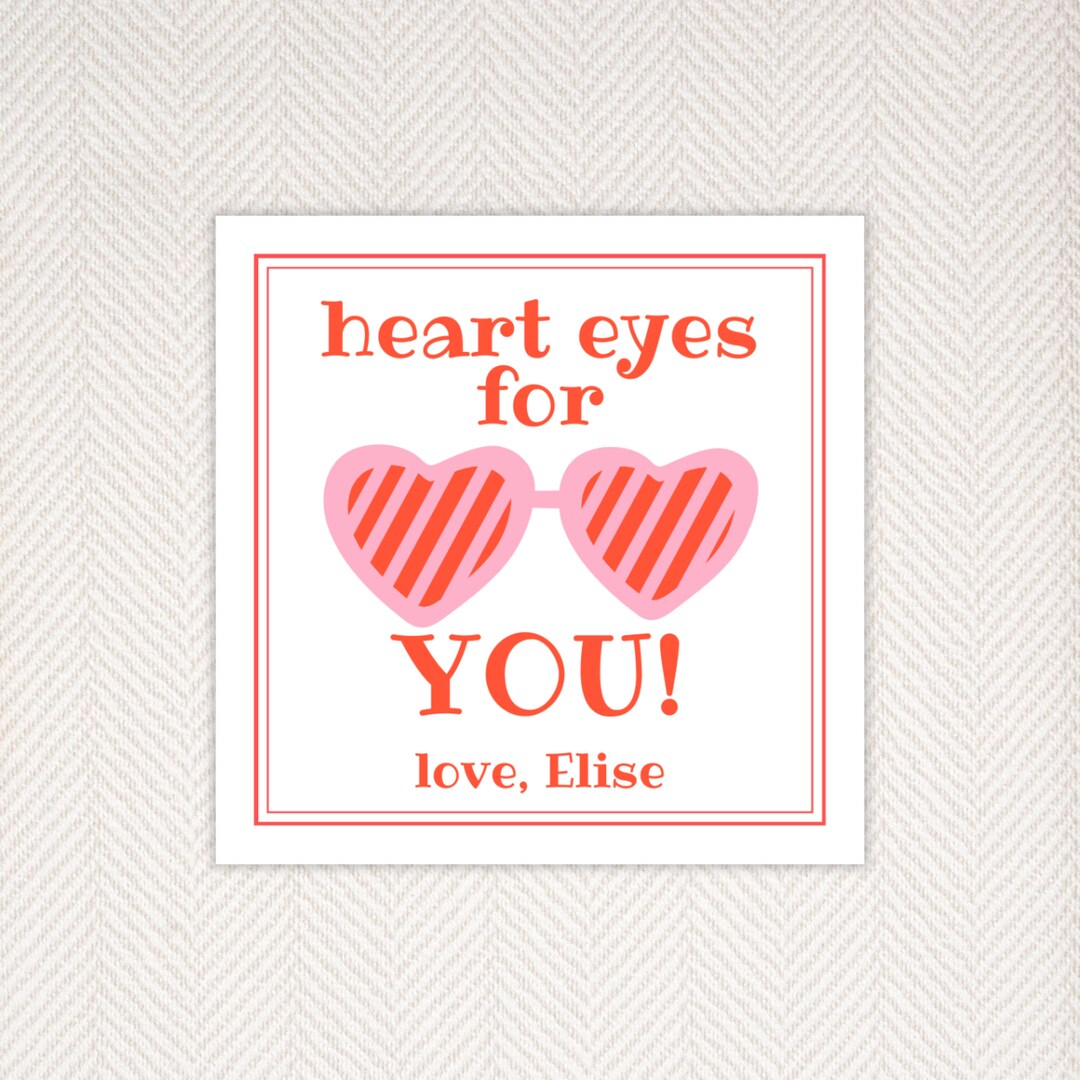 Valentine's Day Gift Tags, Printable Valentine, Valentine's Day Card ...
