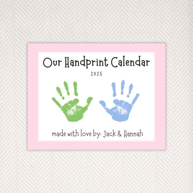 2025 Handprint Calendar, Digital Download, Our Handprint Calendar ...