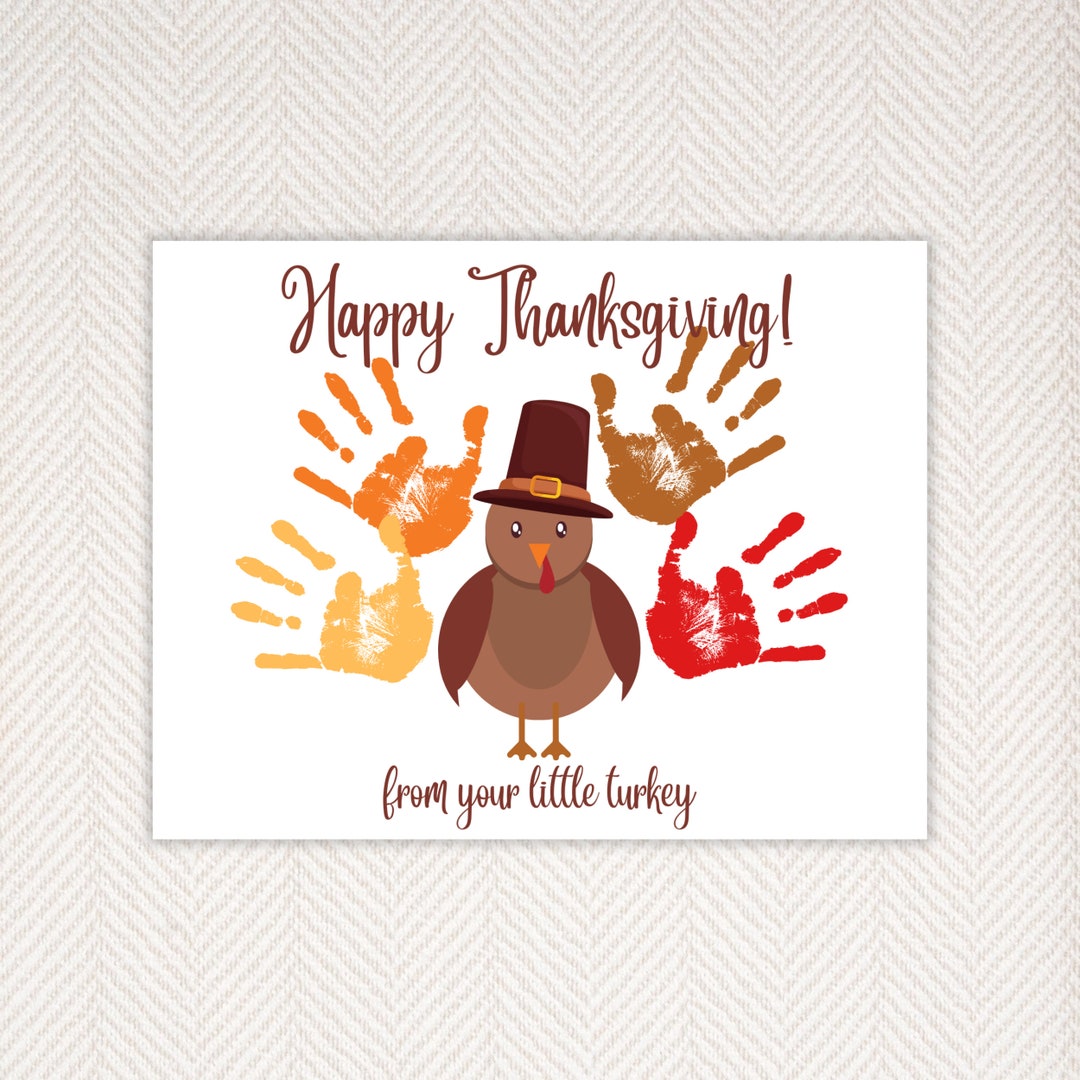 Digital Download Thanksgiving Handprint Art, Grateful, Handprints, Kids ...